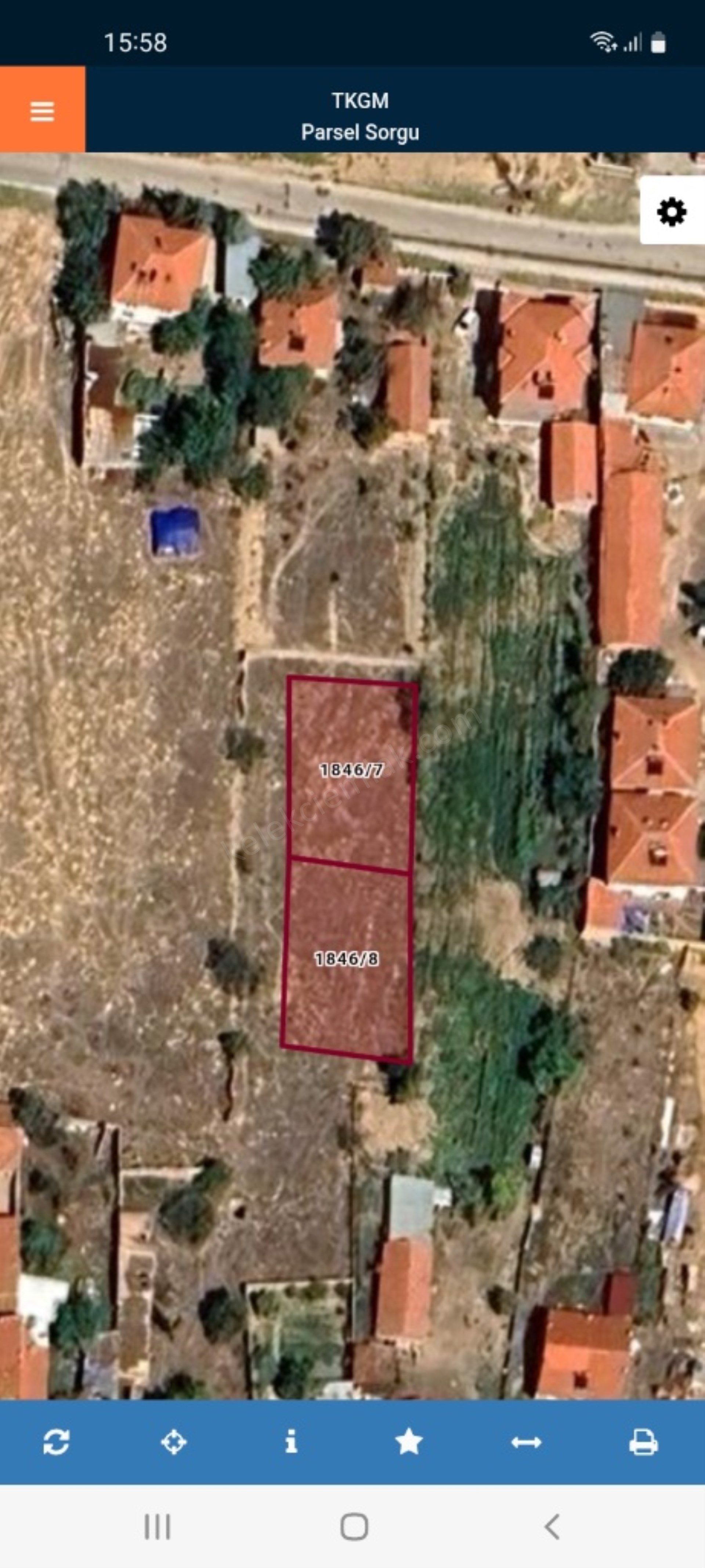 ŞIHLAR MAHALLESİNDE KÖŞE PARSEL 2 ADET ARSA-Merkez-Bolvadin-Afyon : 5462